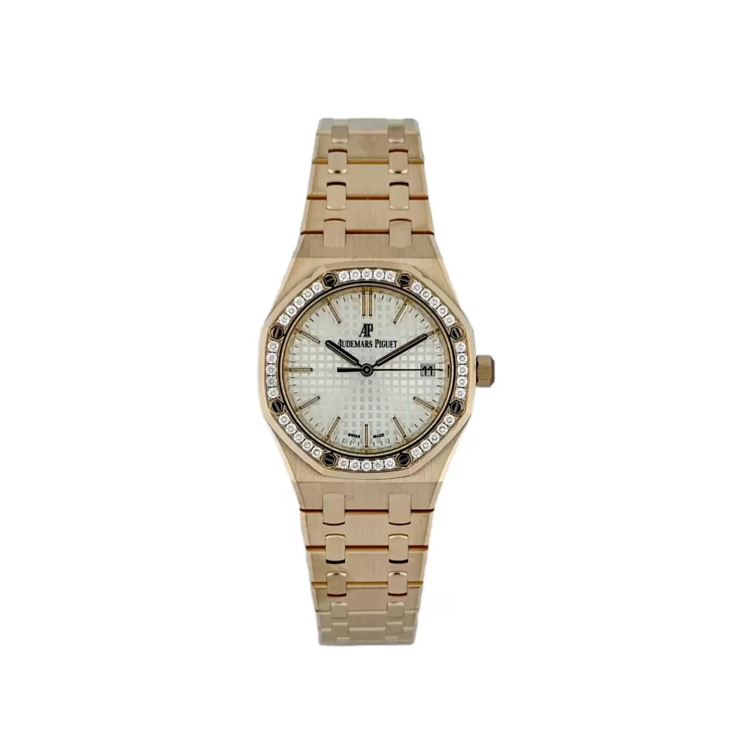 Audemars Piguet Royal Oak 34MM White Dial 77351OR | Afridi Luxury Watches